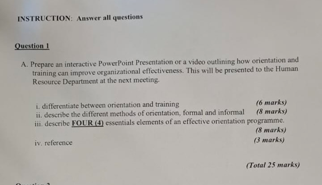 A. Prepare an interactive PowerPoint Presentation or | Chegg.com