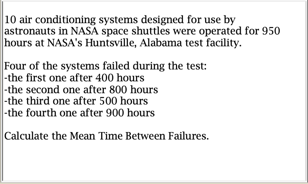 Solved 10 air conditioning systems designed for use by | Chegg.com