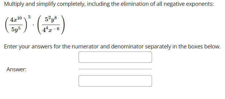 Solved Multiply and simplify completely, including the | Chegg.com