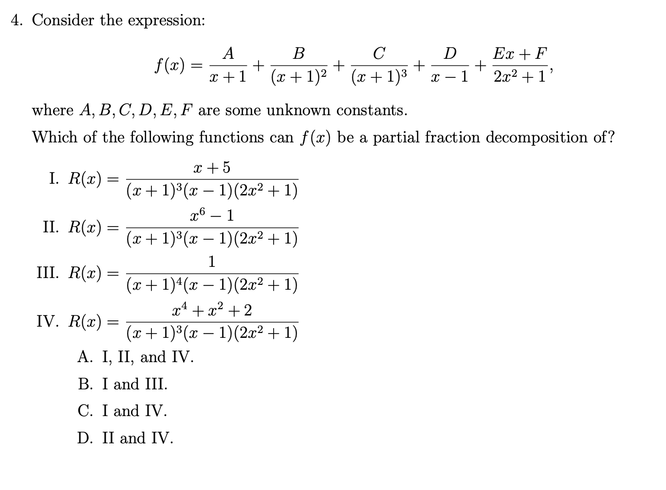 Solved 4. Consider the expression: | Chegg.com