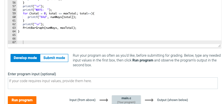 Solved 12.13 Dice Statistics This lab calculates the number | Chegg.com