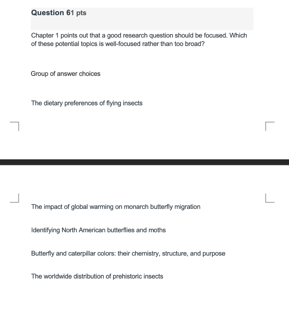 Solved Chapter 1 discusses how to get started with research | Chegg.com