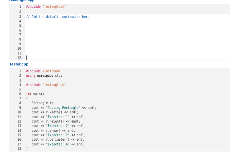 Solved The Rectangle class is derived from Square which has | Chegg.com