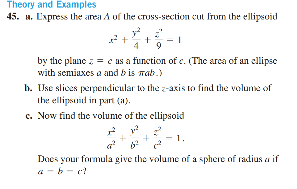 Solved Theory and Examplesa. ﻿Express the area A ﻿of the | Chegg.com