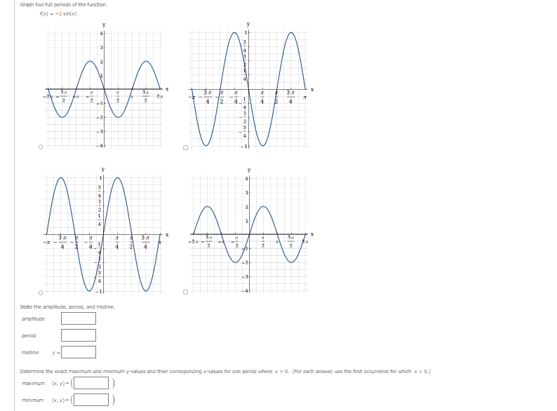Solved Graph twa full periads of the | Chegg.com