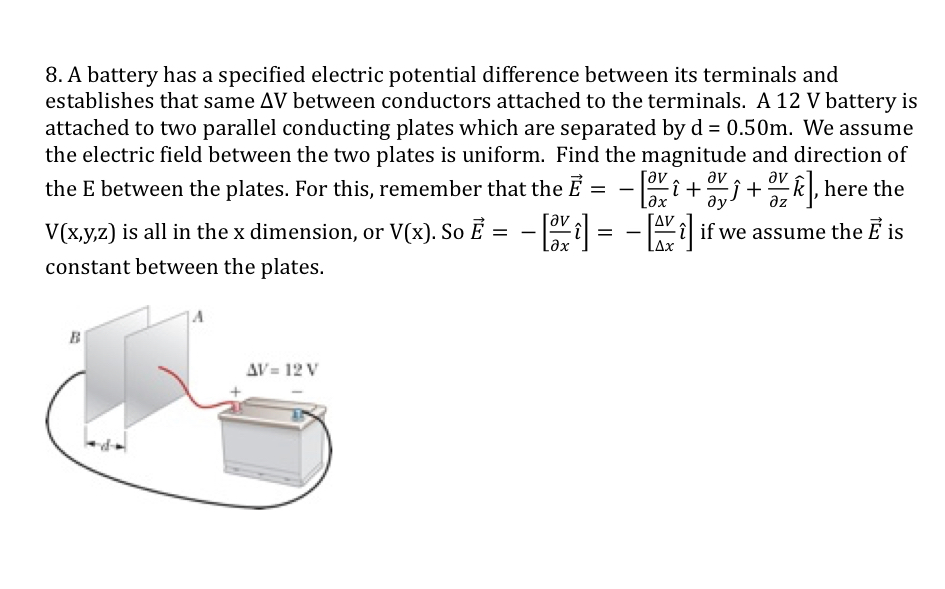 Solved A battery has a specified electric potential | Chegg.com