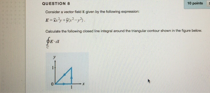 Solved Consider a vector field E given by the following | Chegg.com