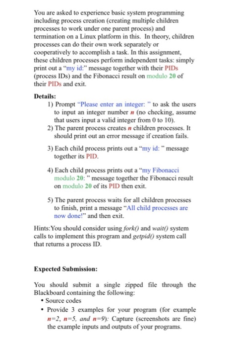 Solved You are asked to experience basic system programming | Chegg.com
