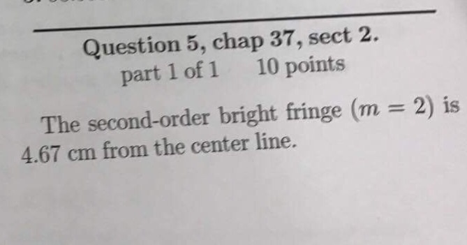 Solved Question 5, chap 37, sect 2. part 1 of 1 10 points | Chegg.com