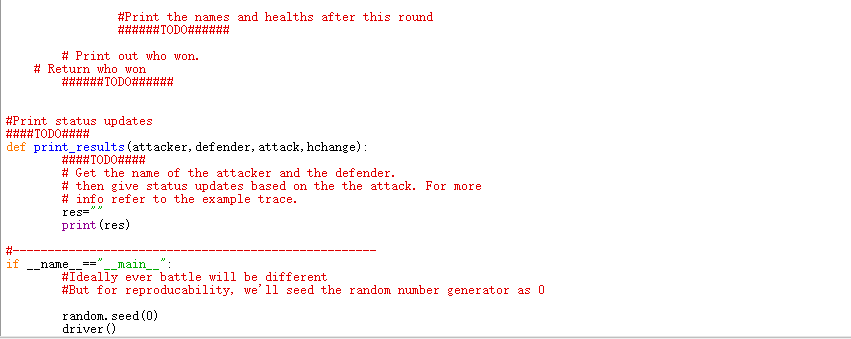 Solved Monster Battle In this lab we will create a battle | Chegg.com