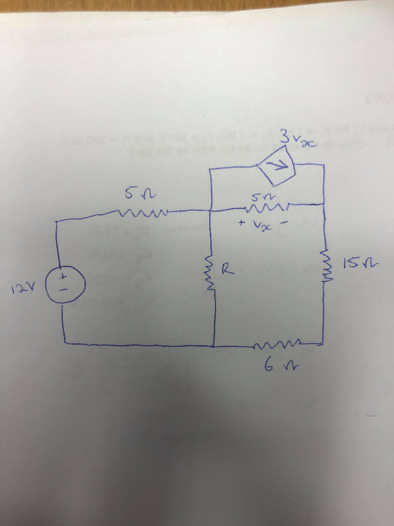 Solved Find Value of R that maximises power to the rest of | Chegg.com