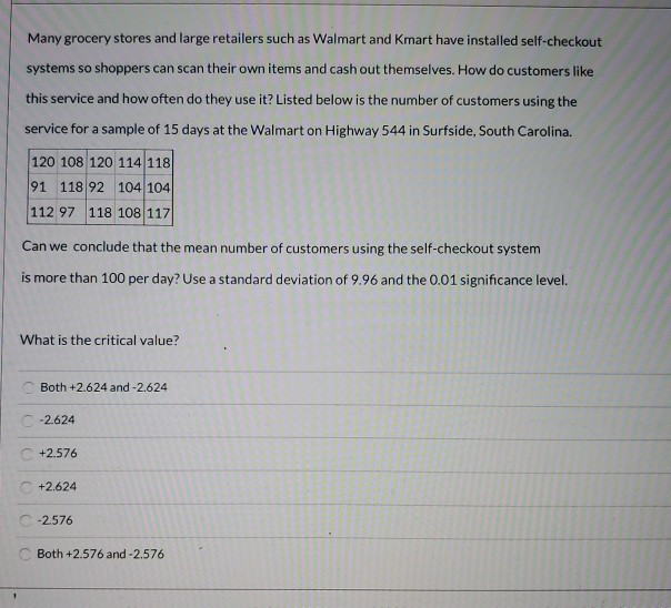Solved Many grocery stores and large retailers such as | Chegg.com