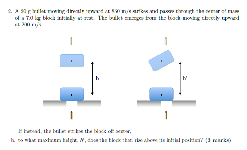 Solved 2. A \\( 20 \\mathrm{~g} \\) bullet moving directly | Chegg.com