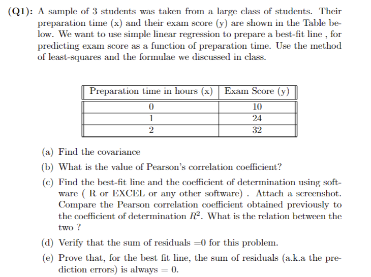 Solved (Q1): A sample of 3 students was taken from a large | Chegg.com