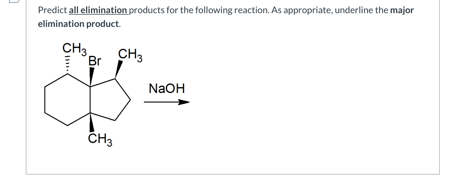 Solved Predict all elimination products for the following | Chegg.com