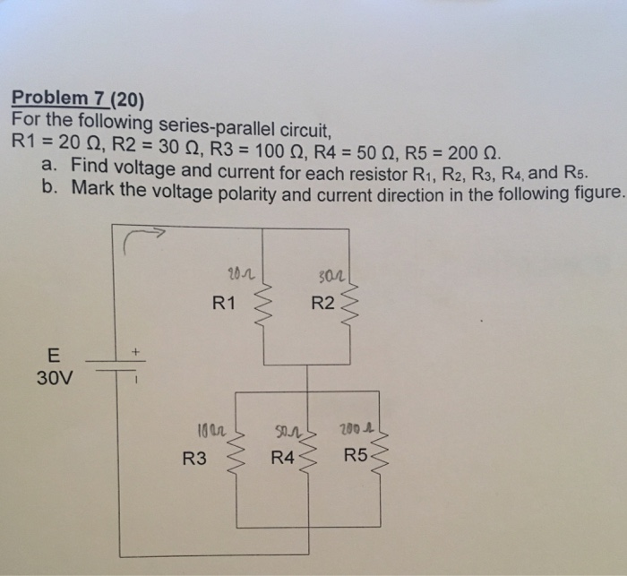 Solved Problem 6 (30) For the following series-parallel | Chegg.com