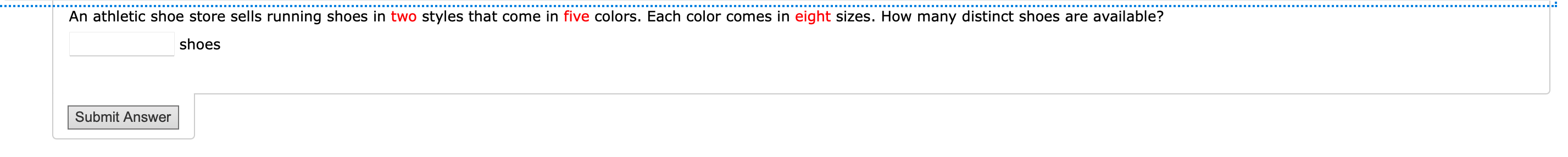 Solved An athletic shoe store sells running shoes in two | Chegg.com