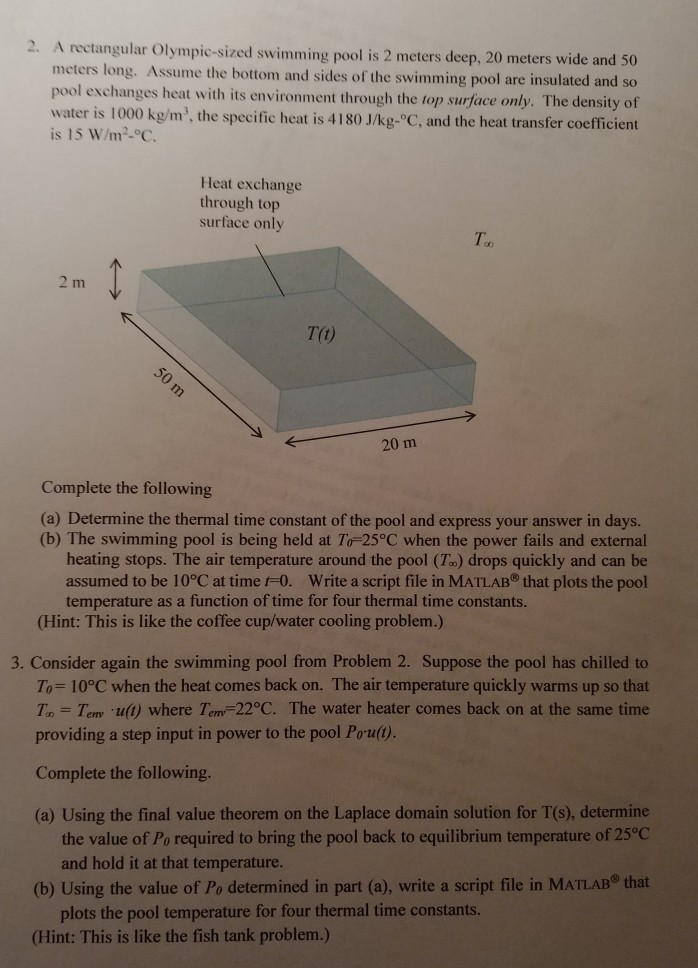 2. A rectangular Olympic-sized swimming pool is 2 | Chegg.com 2. A rectangular Olympic-sized swimming pool is 2 | Chegg.com