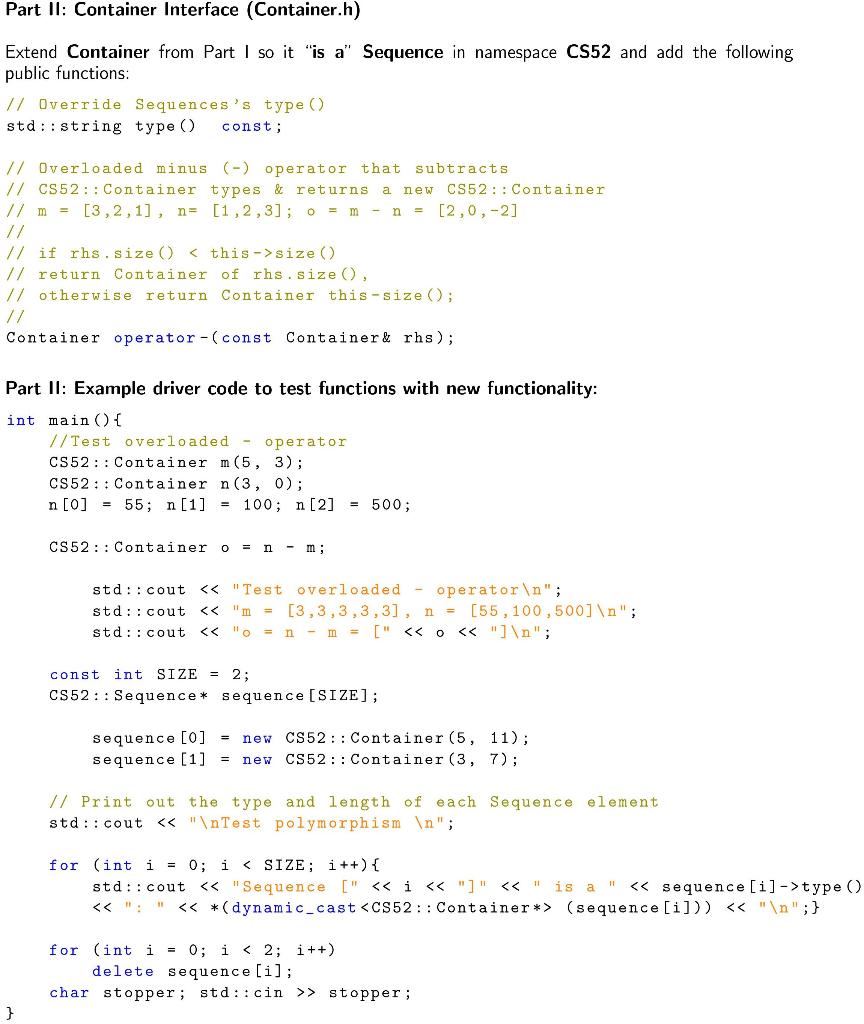 Solved Assignment Description There are two parts to | Chegg.com