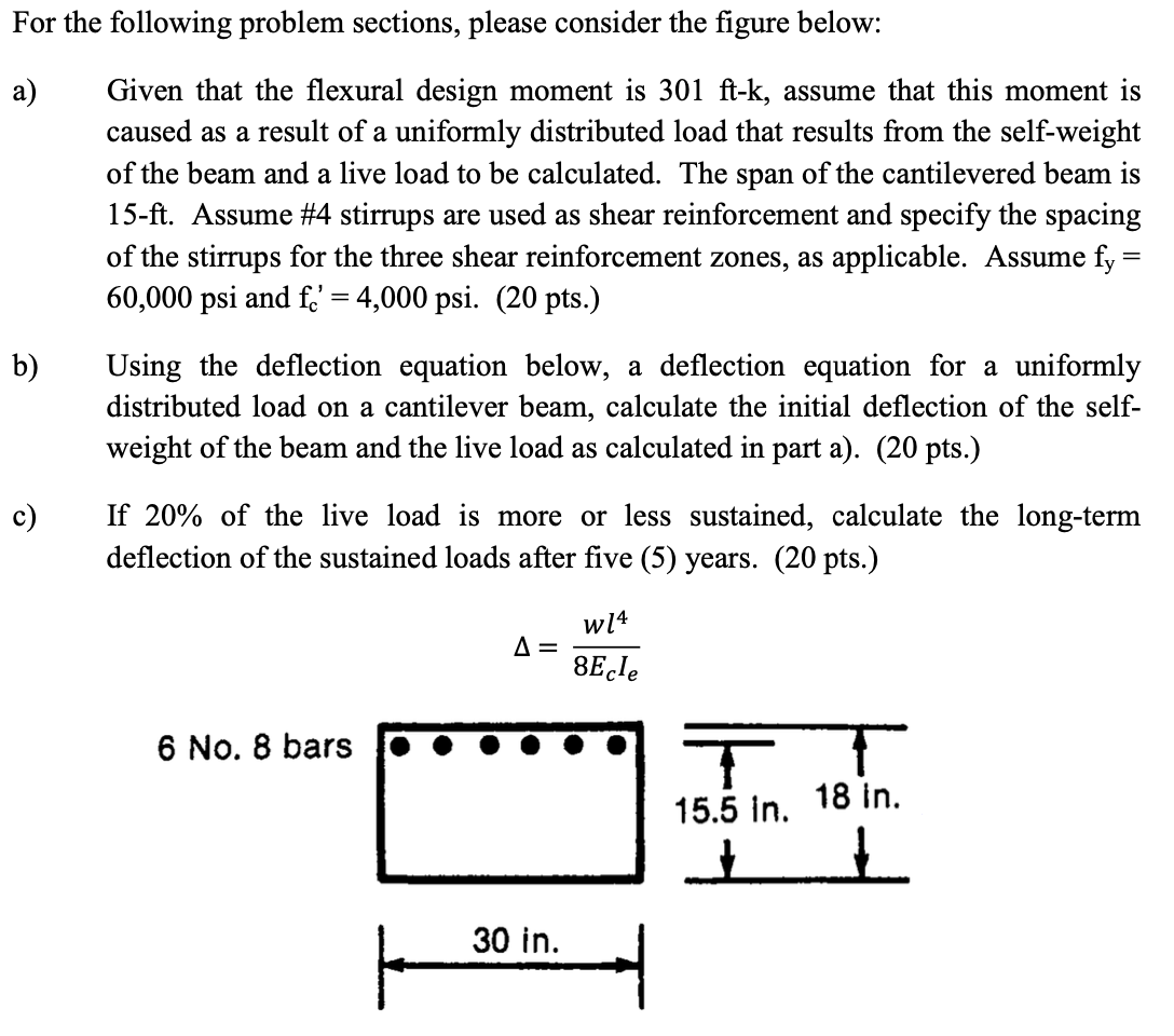 Solved For the following problem sections, please consider | Chegg.com