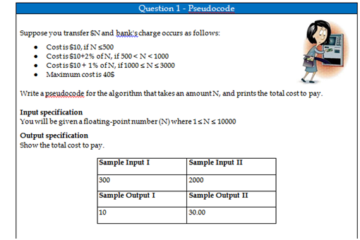 Solved Question 1 - Pseudocode Suppose you transfer SN and | Chegg.com