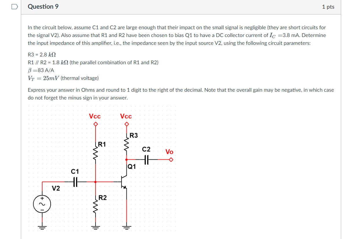 In the circuit below, assume C1 and C2 are large | Chegg.com