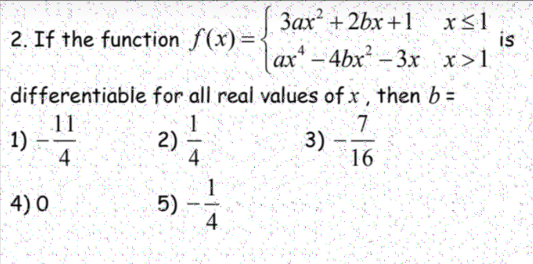 Solved :: :: :: Zax +2bx+1 x l 2. If | Chegg.com