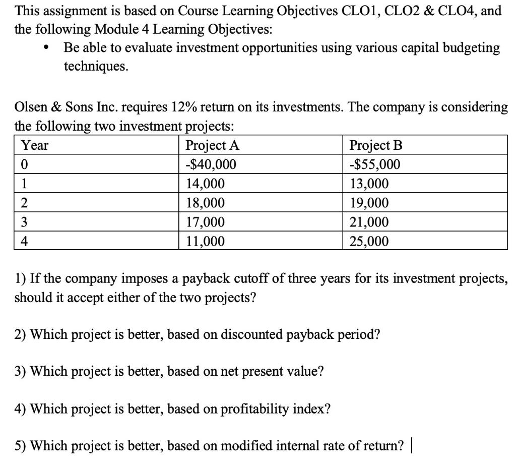 Solved This assignment is based on Course Learning | Chegg.com