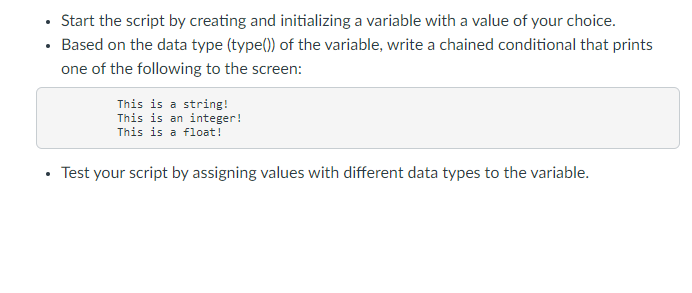 Solved · Start the script by creating and initializing a | Chegg.com
