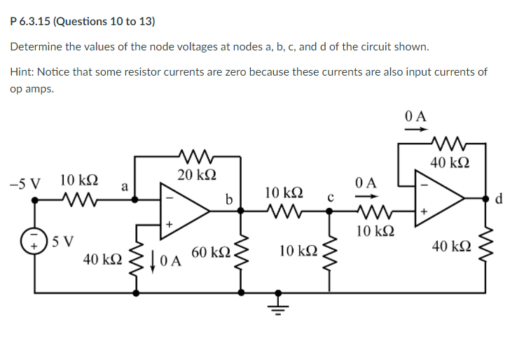 Solved P 6.3.15 (Questions 10 to 13) Determine the values of | Chegg.com