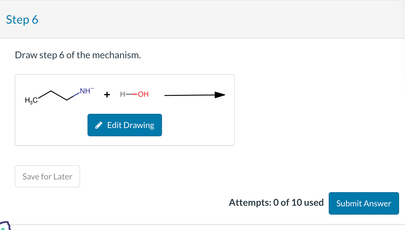 Solved Draw step 6 of the mechanism. | Chegg.com