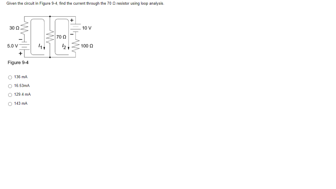 Solved Given the circuit in Figure 9-4, find the current | Chegg.com