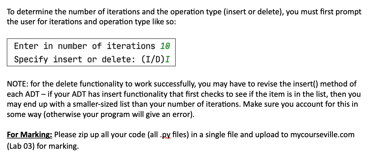 Lab 03 Algorithm Analysis For Queues Stacks Lists 
