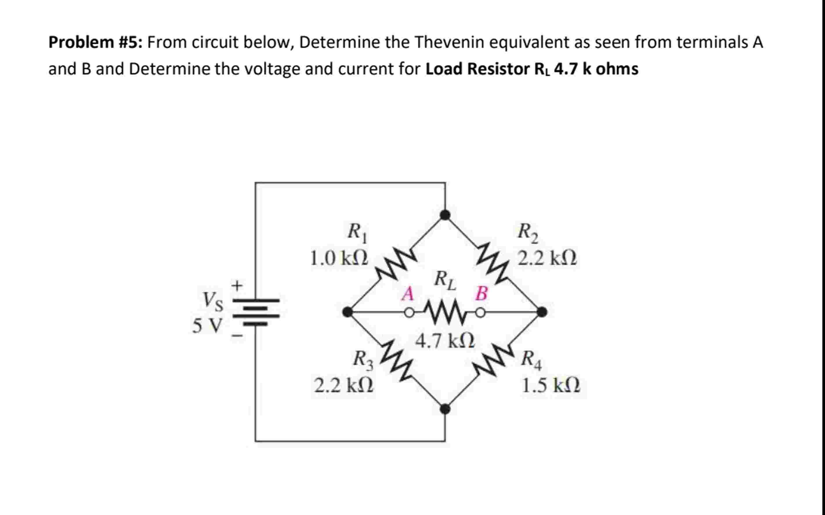 Solved by an EXPERT From circuit below, Determine the Thevenin equivalent | Chegg.com