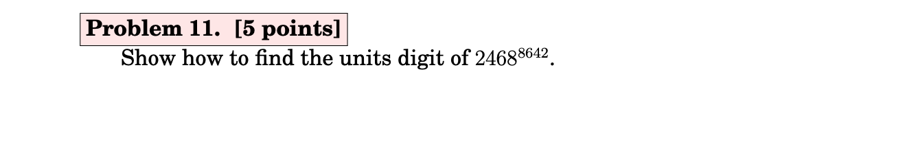 Solved Problem 11. [5 points] Show how to find the units | Chegg.com
