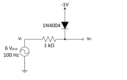 Solved For each clipper circuit, plot the output, and the | Chegg.com