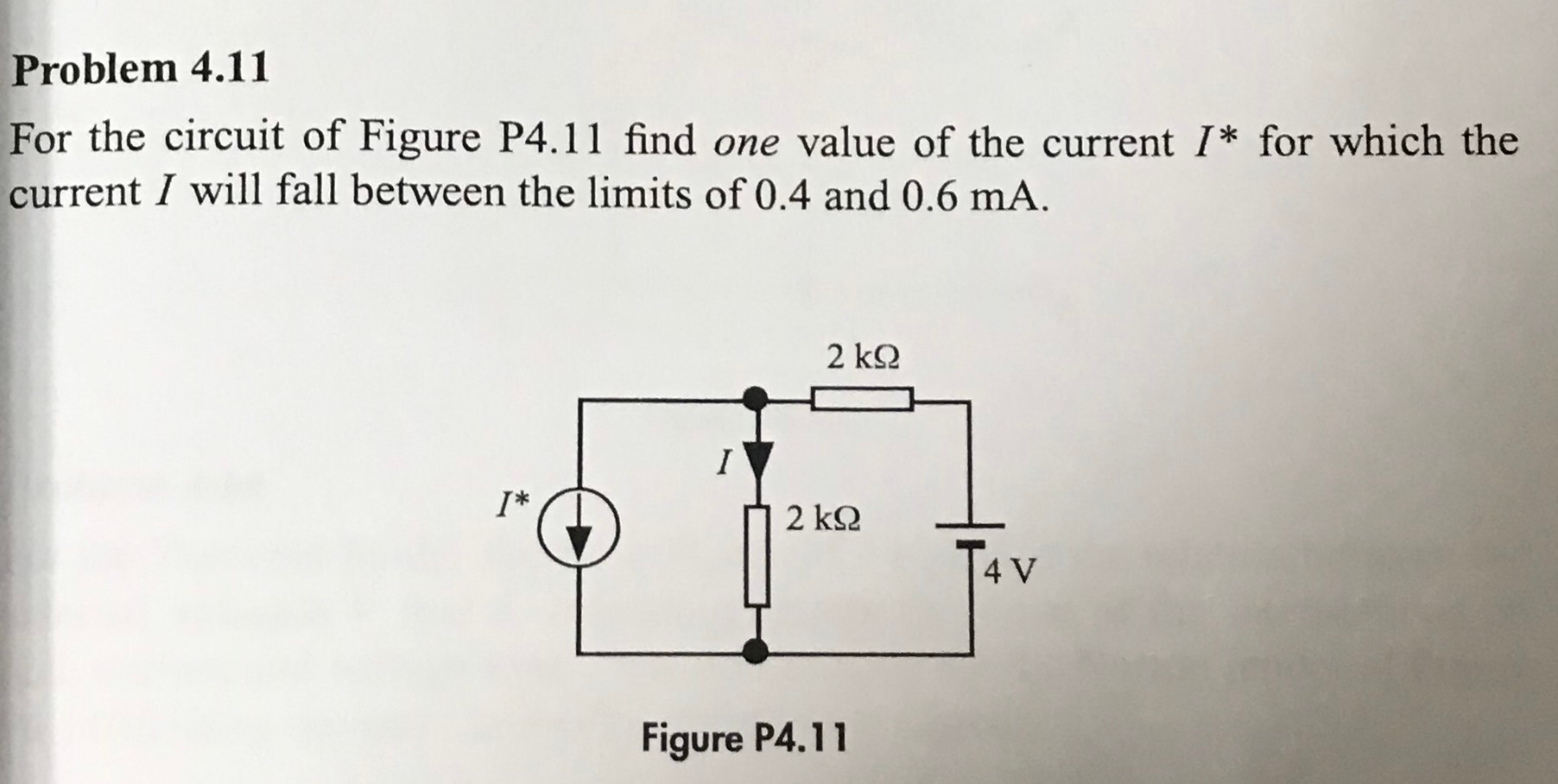Solved Problem 4.11 For the circuit of Figure P4.11 find one | Chegg.com