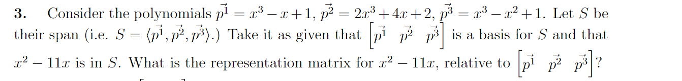 Solved 3. Consider the polynomials | Chegg.com