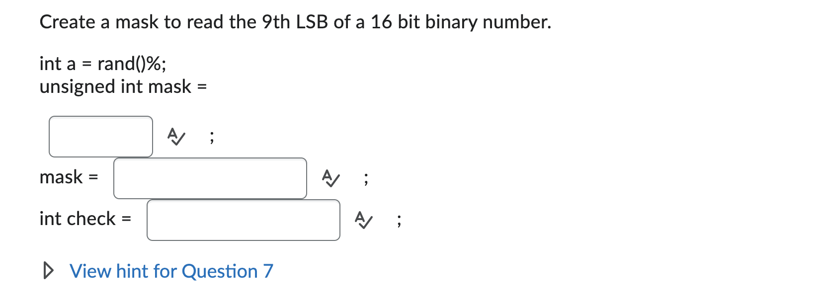 Solved Create a mask to read the 9 th LSB of a 16 bit binary | Chegg.com