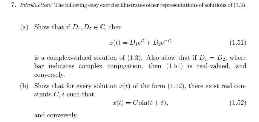 7. Introduction: The following easy exercise | Chegg.com