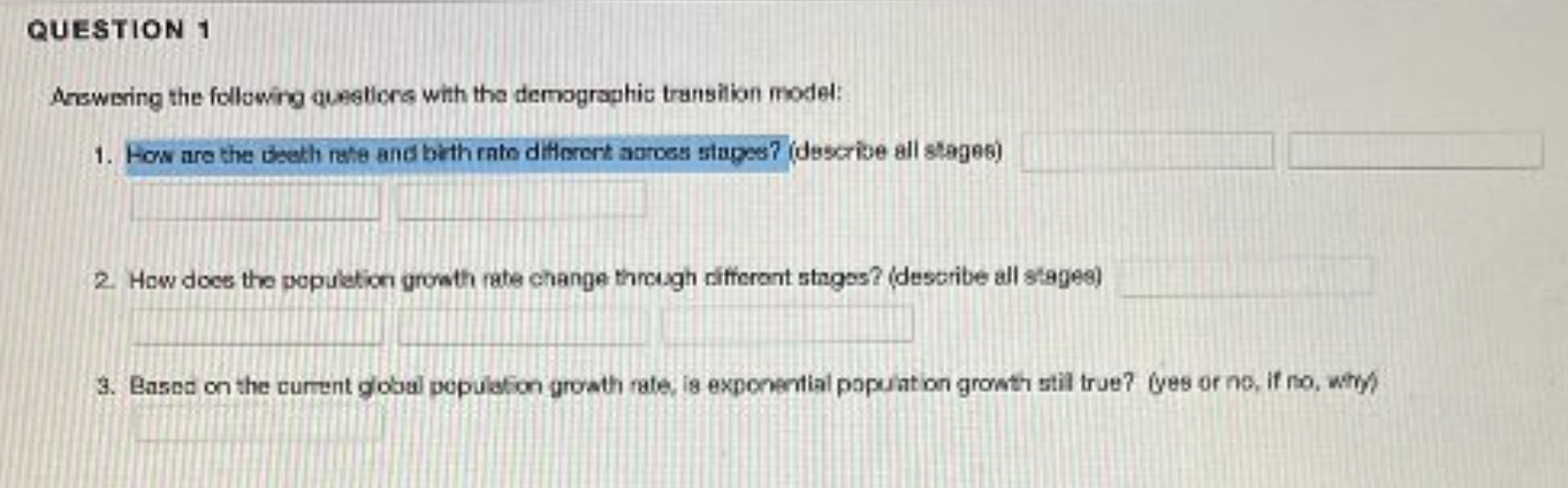 Solved QUESTION 1 Answering the following questions with the | Chegg.com
