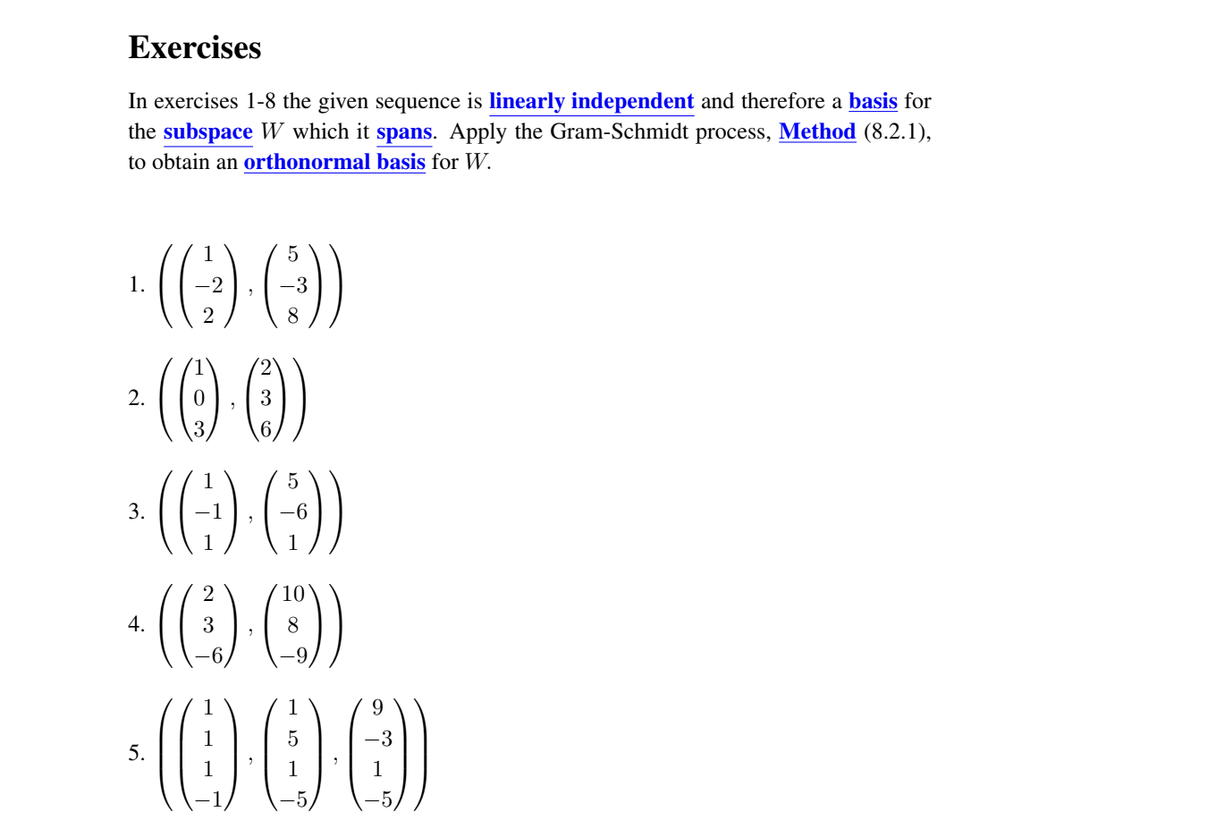 Solved Exercises In Exercises 1 8 The Given Sequence Is 