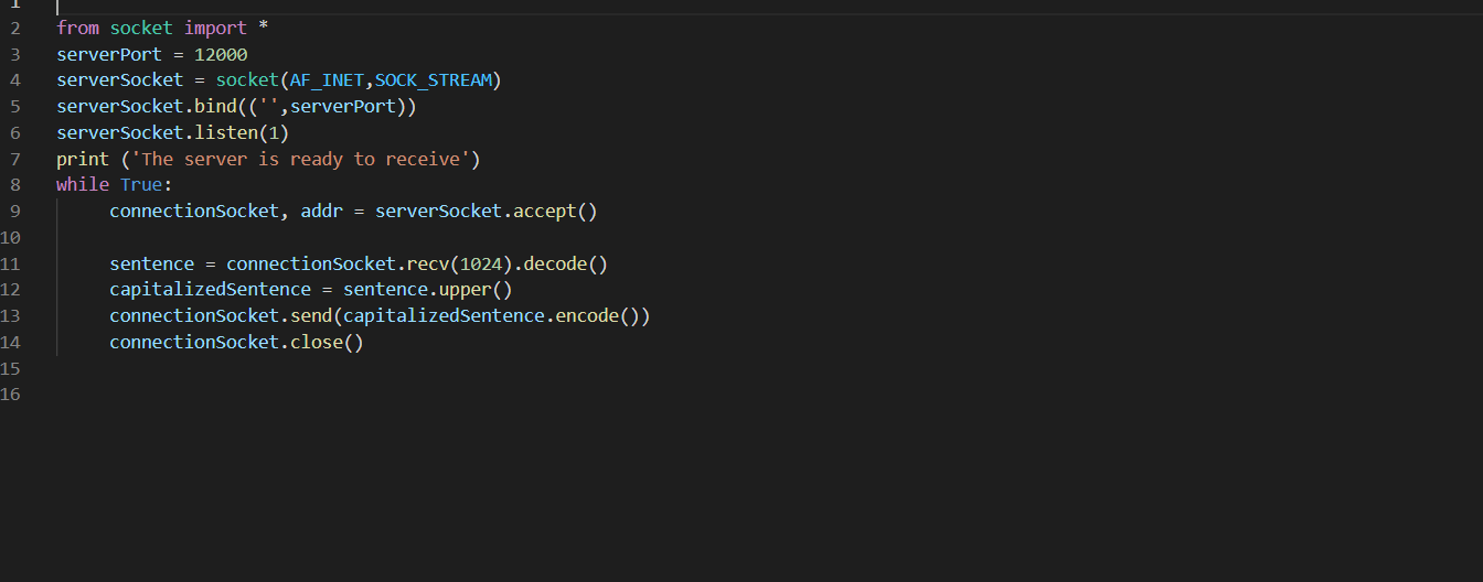 Solved update this code of client&&server tcp in python to | Chegg.com