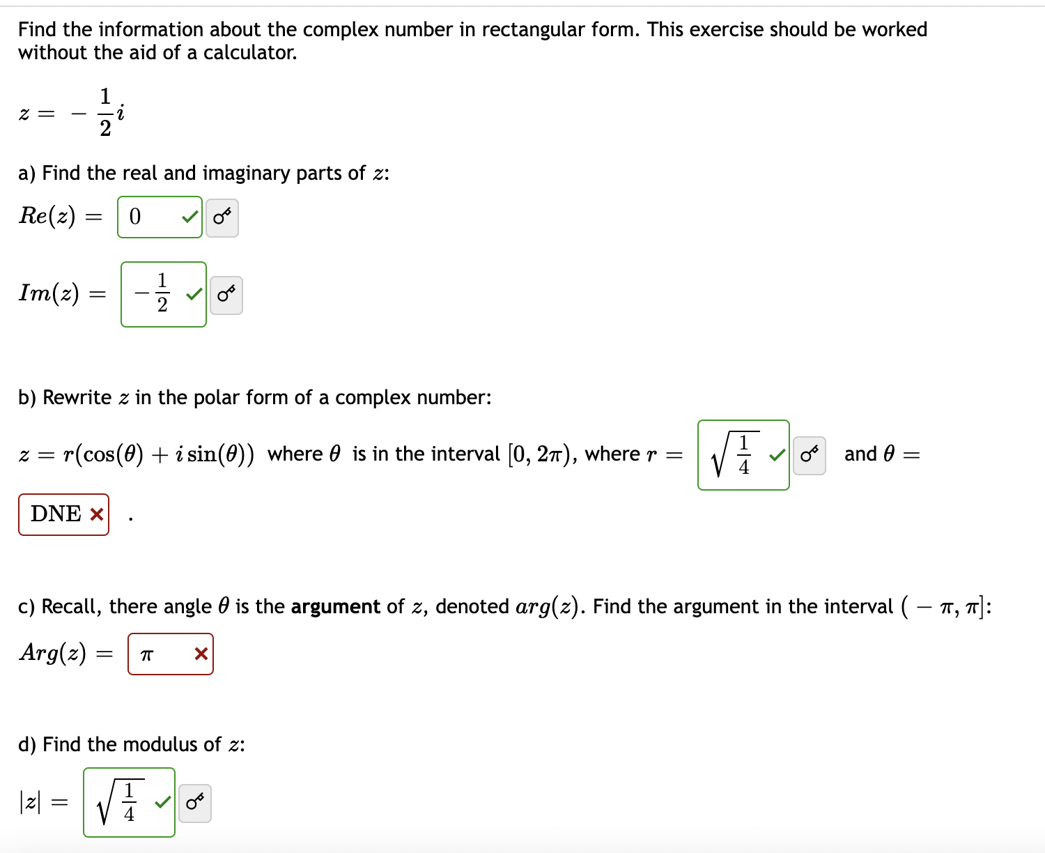 Solved Find the information about the complex number in | Chegg.com