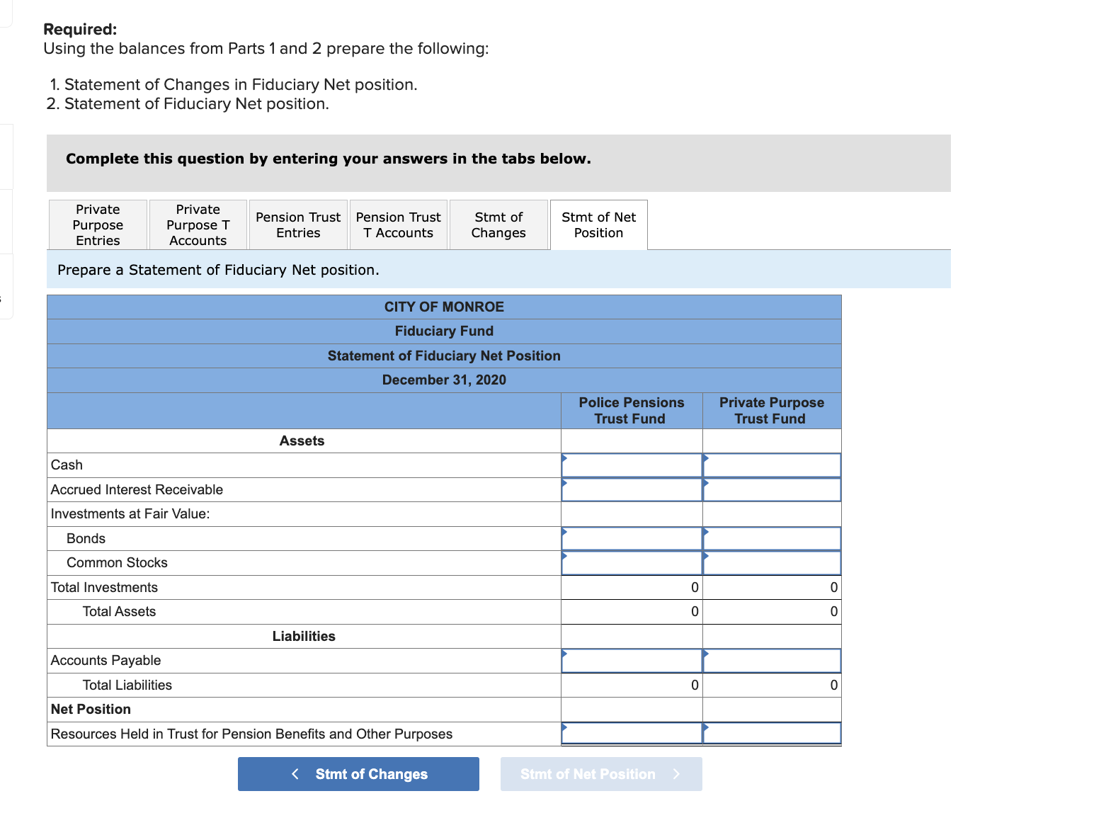 Solved 7–C. ﻿Part 1. ﻿Private Purpose Trust Fund | Chegg.com