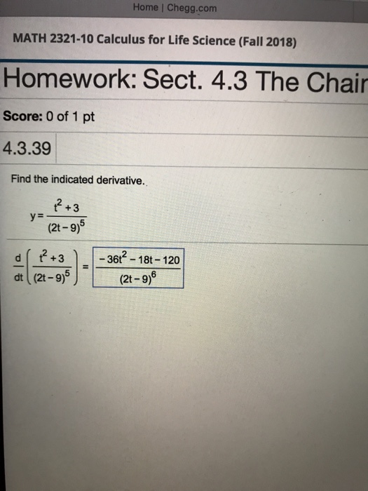 Solved Home | Chegg.com MATH 2321-10 Calculus for Life | Chegg.com