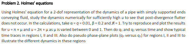 Problem 2. Holmes' equations Using Holmes' equation | Chegg.com