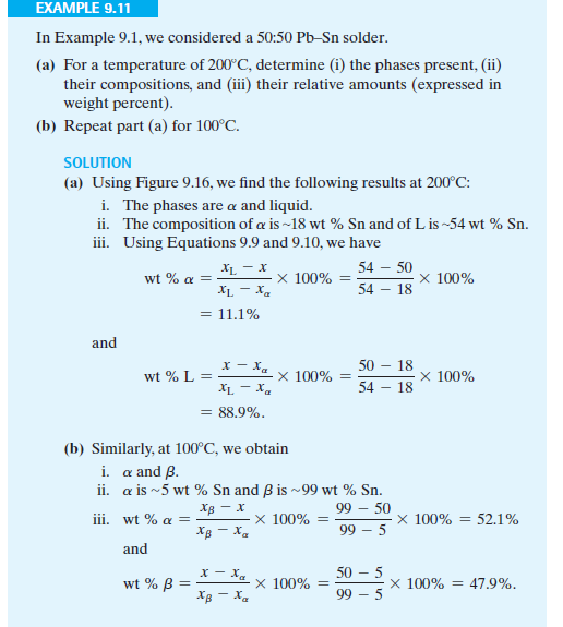 Solved PRACTICE PROBLEM 9.11 Calculate microstructures for | Chegg.com