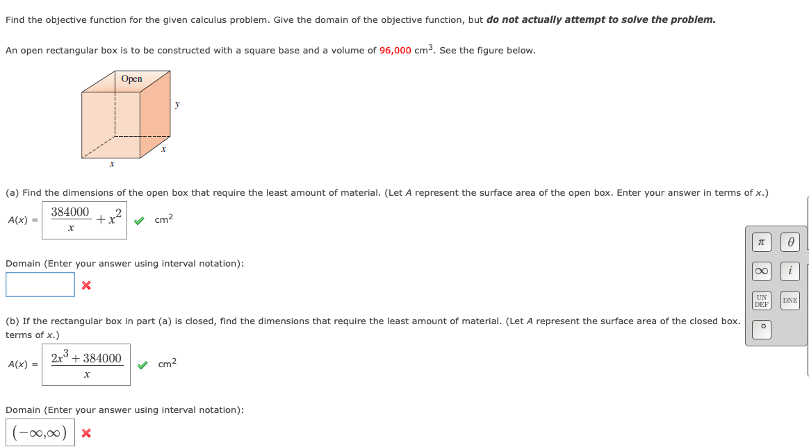 Solved Find the objective function for the given calculus | Chegg.com