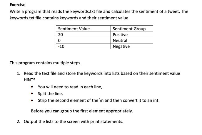 Solved Calculate the sentiment of the string below. The | Chegg.com